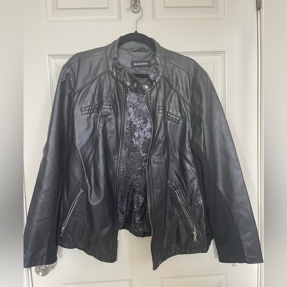 Black Rivet | Jackets & Coats | Closet Clearoutblack Rivet Vegan ...
